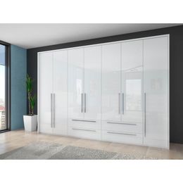 OTTO home Dreht&uuml;renschrank &raquo;Piano, inklusive Rahmen und Beleuchtung, soft-close-Funktion&laquo; 277 oder 322cm breit, 226cm hoch, mit 4 Schubladen, UV 
