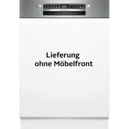 Bosch teilintegrierbarer Geschirrsp&uuml;ler XXL, Serie 4 &raquo;SBI4ECS28E&laquo; 14 Ma&szlig;gedecke Automatische T&uuml;r&ouml;ffnung f&uuml;r Effizienz, flexible K&ouml;rbe & Schubladen 