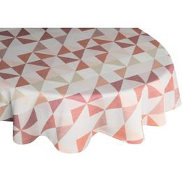 WIRTH Tischdecke &raquo;BERLARE&laquo; orange Baumwolle, Polyester B/L: 130cm x 190cm, 1 Stk., oval