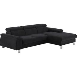 COTTA Ecksofa &raquo;Komaris L-Form, B: 244 cm&laquo; mit Kopfteilverstellung, optional Schlaffunktion, Bettkasten & Licht 88% POLYESTER (PES) 12% POLYAMID (PA) B