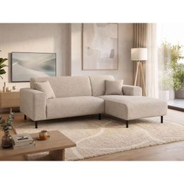 OTTO home Ecksofa &raquo;ARROS L-Form mit Wellenunterfederung, Ma&szlig;e B/T/H: 235/163/81 cm&laquo; incl. Zierkissen, mit Recamiere rechts/links bestellbar, auch in 