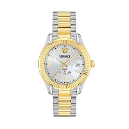 Versace Herren Quarzuhr &raquo;APODIS&laquo; Armbanduhr, Herrenuhr, Swiss Made, Edelstahlarmband, analog, GMT gold Einheitsgr&ouml;&szlig;e