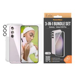 PanzerGlass Displayschutzglas &raquo;3-in-1 Bundle Set Screen Protector, Case und Camera Lens Protector&laquo; f&uuml;r Samsung Galaxy S24+ Displayschutzfolie, 