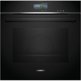 Siemens Pyrolyse Backofen iQ700 &raquo;HR776G1B1&laquo; mit Pyrolyse-Selbstreinigung Intelligenter Backofen dank Assistent mit Sprachsteuerung schwarz 