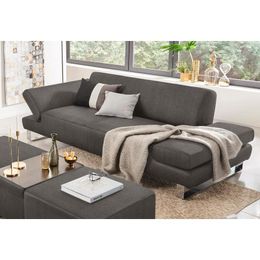 W.Schillig 3-Sitzer &raquo;taboo Designsofa mit hohem Sitzkomfort, Breite 232cm, Sitztiefe 59cm&laquo; mit Normaltiefe, inklusive Armlehnenverstellung schwarz 