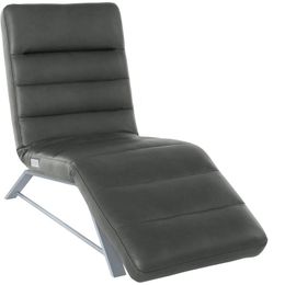 W.Schillig Relaxliege &raquo;daily dreams&laquo; Funktionsliege wahlweise mit Motor, Gestell matt, Breite 65 cm grau Longlife Xtra-Leder Z59: Glattleder mit 