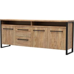 OMG Design Sideboard &raquo;Carriba&laquo; in zwei Breiten, mit Soft-Close braun Holzwerkstoff B/H/T: 210cm x 85cm x 45cm