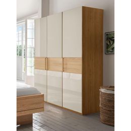 Wiemann Kleiderschrank &raquo;Kiruna&laquo; mit Champagnerglas braun Floatglas, Holz teilmassiv B/H/T: 148,4cm x 197cm x 58cm