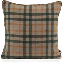 HOCK Dekokissen &raquo;Charles&laquo; Karo, Weihnachten, britisch, inkl. F&uuml;llung, Bezug mit Rei&szlig;verschluss bunt Obermaterial: 66% Polyester, 34% Polyacryl. F&uuml;llung: 