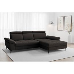 Sit & More sit&more Ecksofa &raquo;Vanity L-Form, B: 264 cm, Leder&laquo; Inkl.Sitz-,Kopf-und Armteilverstellung braun B/H/T: 264cm x 84cm x 181cm, NaturLEDER , Recamiere 