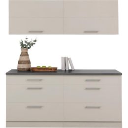 Wiho-K&uuml;chen wiho K&uuml;chen K&uuml;che &raquo;Cali&laquo; ohne Ger&auml;te, Gesamtbreite 180 cm beige B/H/T: 180cm x 60cm
