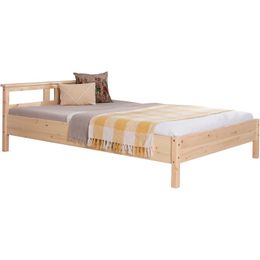 Ticaa Futonbett &raquo;Merci&laquo; Einzelbett, aus Kiefer Massivholz, inkl. Rollrost beige Liegefl&auml;che L&auml;nge B: 200cm x 140cm, ohne Matratze