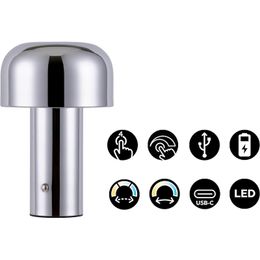 OTTO home LED Tischleuchte &raquo;Ronno&laquo; LED-Modul 1 Stk. warmwei&szlig; - kaltwei&szlig; USB-C, Akku, Typ-C-Ladekabel, CCT, Tischlampe kabellos, Akkulampe 1, &Oslash; 12,6cm 
