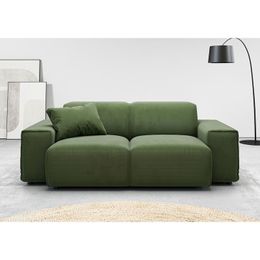 Home Affaire 2-Sitzer &raquo;Glimminge auch in Breitcord + Feincord + Easy care-Bezug&laquo; besondere Kedern&auml;hte,, Zierkissen gr&uuml;n 95% Polyester, 5% Nylon B/H/T: