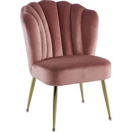Kayoom Esszimmerstuhl &raquo;Stuhl Pippa, R&uuml;ckenlehne im Retro-Stil, ausgefallene R&uuml;ckenlehne&laquo; () 1 Stk.samtweicher Bezug, Eye-Catcher im Raum, ausgefallene 