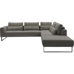 Musterring Ecksofa &raquo;JustB! PM100 Federkern & Kaltschaum, bequem, Breite 308cm, L-Form&laquo; grau 85% Polyester, 15% Viskose B/H/T: 308cm x 88cm x 200cm, Flachgewebe 