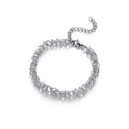 Firetti Damen Armband &raquo;Schmuck Geschenk Edelstahl Armschmuck Armkette Fantasiekettenglieder&laquo; 23,5cm, Edelstahl