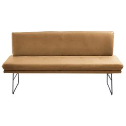K+w Komfort & Wohnen K+W Komfort & Wohnen Polsterbank 1 Stk. tlg. Polsterbank in Spitzkissenoptik, Sitzsteppung, in 2 Gr&ouml;&szlig;en w&auml;hlbar gelb B/H/T: 172cm x 87cm x 65cm, Leder