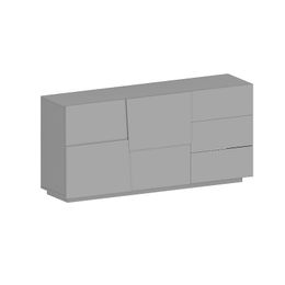 Home Affaire Sideboard &raquo;Pongo&laquo; 1 Stk. tlg. schwarz Holzwerkstoff B/H/T: 180cm x 86cm x 44,2cm, 3 Stk., 2 Stk.