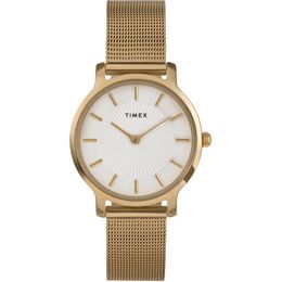 Timex Damen Quarzuhr &raquo;TRANSCEND&laquo; Armbanduhr, Damenuhr,Edelstahlarmband,analog gold Einheitsgr&ouml;&szlig;e