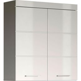 Welltime H&auml;ngeschrank &raquo;Avena&laquo; Badschrank breit mit verstellbaren B&ouml;den - Ma&szlig;e (B/T/H) 73/23/77 cm wei&szlig;matt, B/H/T: 73cm x 77cm x 23cm, T&uuml;ren: 2 Stk.