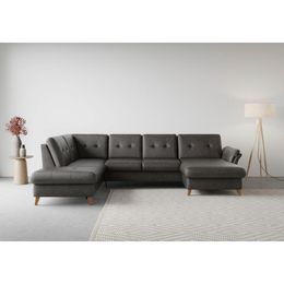 Sit & More sit&more Wohnlandschaft &raquo;G&ouml;teborg&laquo; inkl. Sitztiefenverstellung, wahlweise mit Bettfunktion & Bettkasten grau B/H/T: 327cm x 90cm x 226cm, Luxus-