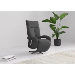 Sit & More sit&more TV-Sessel &raquo;TV Dance&laquo; wahlweise manuell oder elektrischer Funktion mit Akku grau 95%Polyester 5%Polyamid Flachgewebe LINO,mit 2 Motoren,mit 