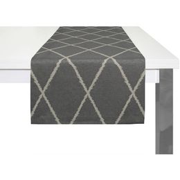 Adam Tischl&auml;ufer &raquo;Casket Valdelana&laquo; schwarz Bio-Baumwolle B/L: 50cm x 150cm, eckig