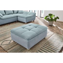 Jockenh&ouml;fer Hocker &raquo;Genua, B: 103 cm&laquo; individuell zu kombinieren blau Korpus: 100% Polyester B/H/T: 103cm x 48cm x 82,5cm, Microfaser Struktur fein