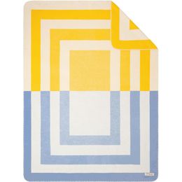 s.Oliver Wohndecke &raquo;Wohndecke s.Oliver&laquo; mit raffiniertem Streifenmuster blau Baumwolle, Polyacryl, Polyester B/L: 150cm x 200cm