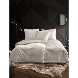 Irisette Bettw&auml;sche &raquo;Tokio 8607&laquo; 2 Stk. seidiger Glanz, besonders weich und hautschmeichelnd beige Mako-Satin, Obermaterial: 100% Baumwolle B/L: 135cm x 200cm,