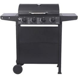 El Fuego Gasgrill &raquo;San Jose 4 Brenner&laquo; mit gusseisernem Grillrost schwarz B/H/T: 114cm x 51cm