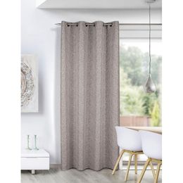 HOMING Vorhang &raquo;Wanda&laquo; &Ouml;sen 1 Stk. tlg. Fertigschal beige Polyester 245cm, &Ouml;sen, 135cm