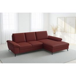 Sit & More sit&more Ecksofa &raquo;Chelsea L-Form, B: 264 cm, Leder, inkl. Sitztiefen-&Armteilverstellung&laquo; optional mit Schlaffunktion und Bettkasten B/H/T: 264cm x 