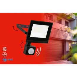 Briloner Leuchten LED Flutlichtstrahler &raquo;VARO&laquo; LED-Modul 1 Stk. 11x17x4 cm, Garage, Garten, Auffahrt schwarz 1, &Oslash; 15cm H: 22,5cm, 1 Stk.