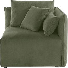 OTTO home Sofa-Eckelement &raquo;N&ouml;re&laquo; Modul - zum Zusammenstellen; in vielen Bezugsqualit&auml;ten und Farben gr&uuml;n 92% Polyester, 8% Polyamid Samtcord