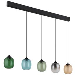 NOWA LED-H&auml;ngeleuchte &raquo;MINARA&laquo; LED-Modul 1 Stk. Warmwei&szlig; Gl&auml;ser, H&auml;ngeleuchte, Wohnzimmer, Esstisch schwarz 1, &Oslash; 12cm H: 150cm, 1 Stk.