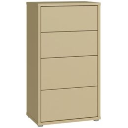 FORTE Kommode &raquo;Alice Springs, Kommode H&ouml;he 99,1 cm, 4 Schubk&auml;sten&laquo; Schubk&auml;sten mit Vollauszug, Grifflos, Push to open Holzwerkstoff B/H/T: 54,8cm x 