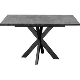 M&auml;usbacher Esstisch &raquo;Big System&laquo; Metallgestell in Stern Form, ausziehbar grau B/H/T: 160cm x 73cm x 90cm, Stern-Form