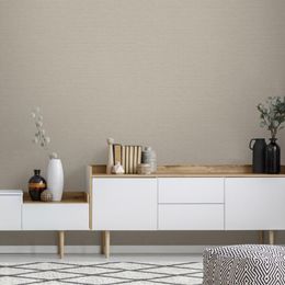 SUPERFRESCO EASY Vliestapete &raquo;Eloi Taupe Twist 10mx52cm&laquo; abstrakt glatt Eloi taupe twist 1000x52cm schwarz Vlies B/L: 0,52m x 10m, Rollen: 1