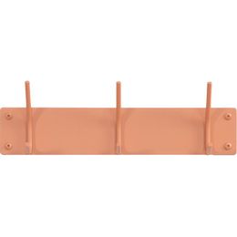 SPINDER DESIGN Garderobenhaken Metall, Zeitloses Design, 3 Haken, Breite 40 cm rosa Metall B/H/T: 40cm x 12cm x 6cm
