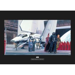 Komar Bild &raquo;Star Wars Classic RMQ Death Star Shuttle Dock&laquo; Star Wars 1 Stk. tlg. Wandbild zur Dekoration im Kinderzimmer - ohne Rahmen bunt Holz, Papier B/H