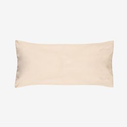 Kissenbezug &raquo;Mako-Satin Baumwolle Kopfkissenbezug - Premium Kissenbezug&laquo; Gr&ouml;&szlig;e 80x80 und 40x80 cm; versteckter Rei&szlig;verschluss beige Mako-Satin, 