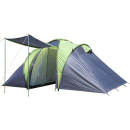 EXPLORER Tunnelzelt &raquo;Sierra 4&laquo; 4 Personen gr&uuml;n B/H/L: 220cm x 180cm x 420cm Tunnelzelt