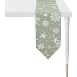 Apelt Tischband &raquo;9602 CHRISTMAS ELEGANCE, Weihnachtsdeko, Weihnachten&laquo; Lurex-Jacquardgewebe bunt Polyester, Viskose B/L: 21cm x 175cm, 1 Stk., 