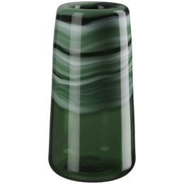 Gilde Tischvase &raquo;Verde&laquo; handgearbeitet, mundgeblasen, wasserdicht Glas B/H/T: 18cm x 34cm x 18cm