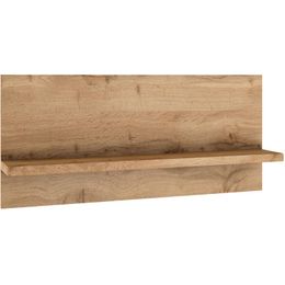KOCHSTATION Wandboard &raquo;KS-Milan&laquo; Regal in nat&uuml;rlichen Wotaneiche-Dekor, praktische Ablagefl&auml;che braun Holzwerkstoff B/H/T: 50cm x 24cm x 18cm