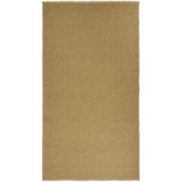 Pad Teppich &raquo;MOSS&laquo; rechteckig 6 mm H&ouml;he Juteteppich, handgewebt, Uni Farben, farbige Umrandung, Wohnzimmer beige Jute, Wolle B : 200cm 1 Stk., 6mm, L: