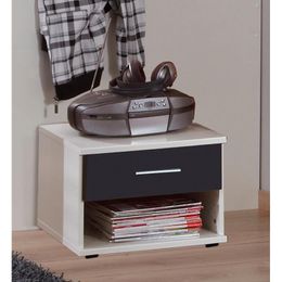 wimex Nachtkonsole &raquo;Joker&laquo; Nachtschrank Nachttisch mit 1 Schublade, 46cm breit wei&szlig; B/H/T: 46cm x 38cm x 40cm
