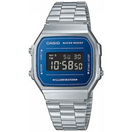 CASIO VINTAGE Damen CASIO VINTAGE Chronograph Quarzuhr, Armbanduhr,Damenuhr, Herrenuhr, Digitaluhr, Edelstahlarmband silber Einheitsgr&ouml;&szlig;e
